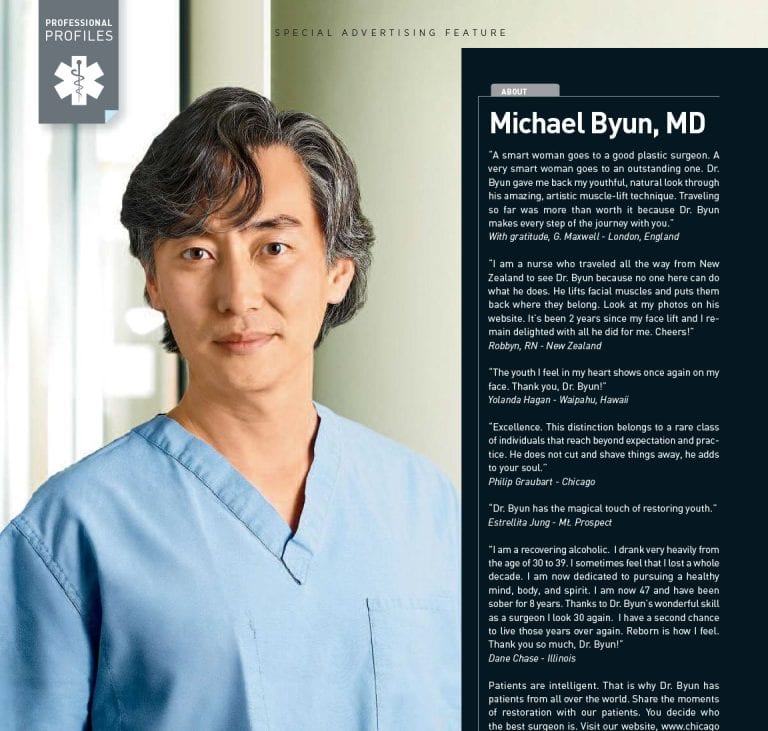 Chicago Magazine Beauty Gurus - Dr. Michael BYUN
